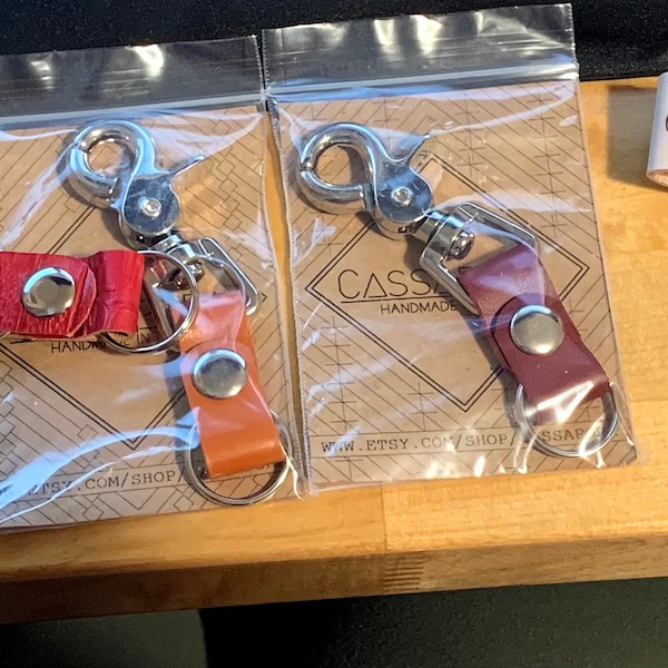 BRIGHT COLORS!!! Key Keeper Snap II - Leather Key Chain Clip - Holds ...