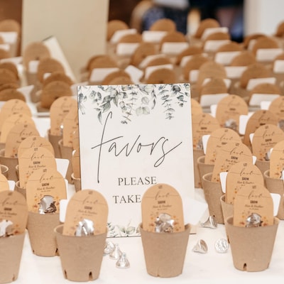 GRADUATION SEED PACKET Favors Wildflowers Personalized Eco-friendly ...