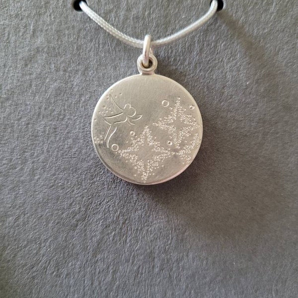 Teardrop Picture Locket With Handstamped Sun in Sterling Silver - Etsy