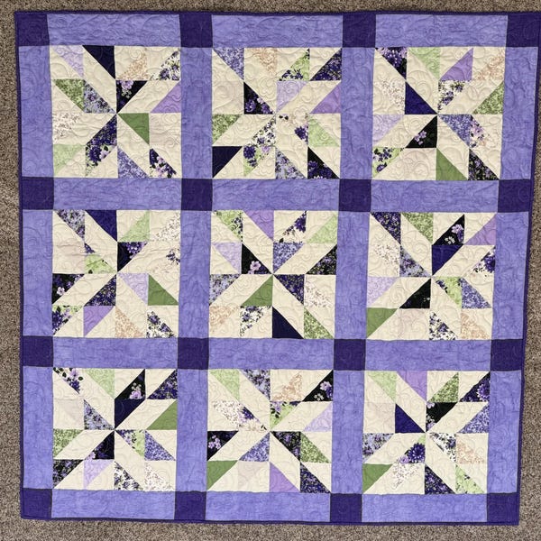 Beginner Quilt Pattern Paper Copy of Oasis Quilt Pattern for Beginners ...