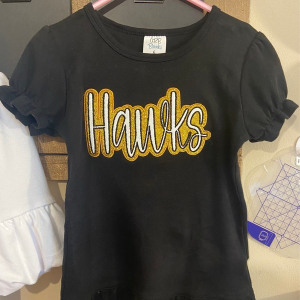 Satin Stitch Hawks Double Stacked Script Applique Embroidery Download ...