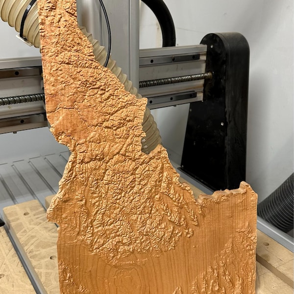 Full World Topographic Map 3D Model File | Stl File for CNC Milling and ...