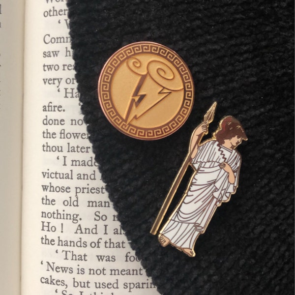 Greek Goddess Athena Enamel Pin - Etsy