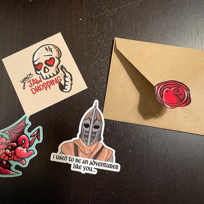 Skyrim Guard Stickers Cute, Gaming, Stickers, Gamer, Geeky, Nerdy ...