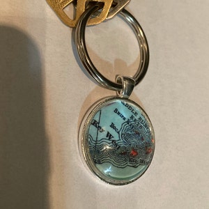 Boston Keychain, Custom Boston Map Key Chain, Customized Mens Keychain ...