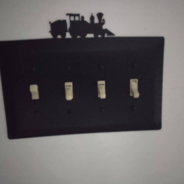 Train Light Switch Quad Plate Cover - Etsy