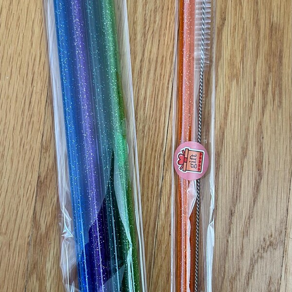 Glitter Tumbler Straw Replacement Straw Cup Accessory Glitter Straw for ...