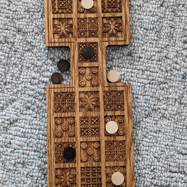 Royal Game of UR From 2000 BC Made With Solid Oak Wood and Has a ...