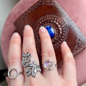 Narrow Sterling Silver Spinner Ring, Unisex Spinning Rings, Thumb Ring ...