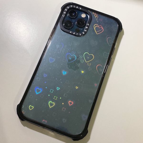 Holographic Transparent Phone Case Frame iPhone 16 11 12 13 Promax ...