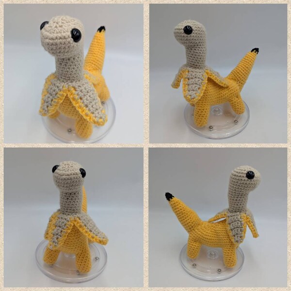 Bananasaurus Dinosaur NO SEW Crochet Pattern - Etsy