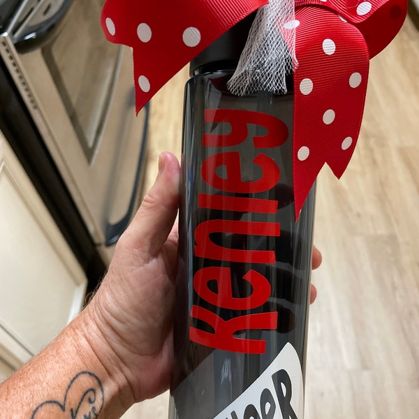 Personalized Cheer Bottle - Cheerleader - Cheer Water Bottle - Cheer ...