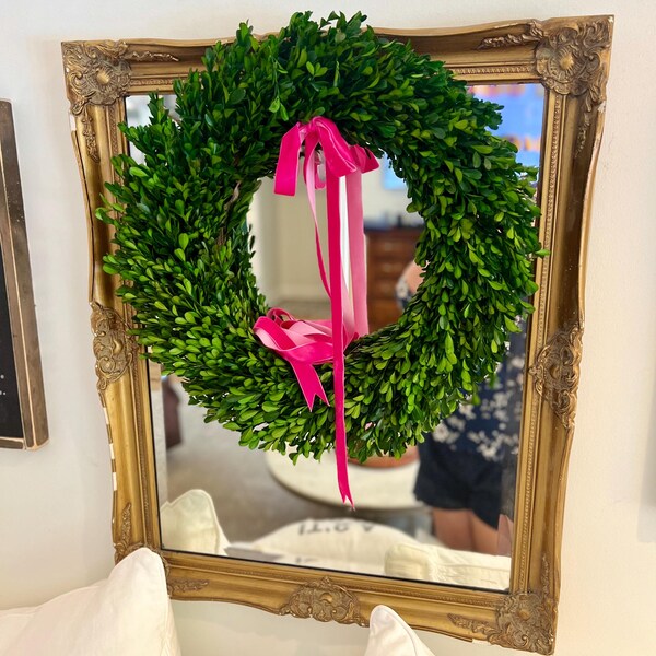 Fern Wreath, Simple Front Door Wreath With Realistic Artificial ...
