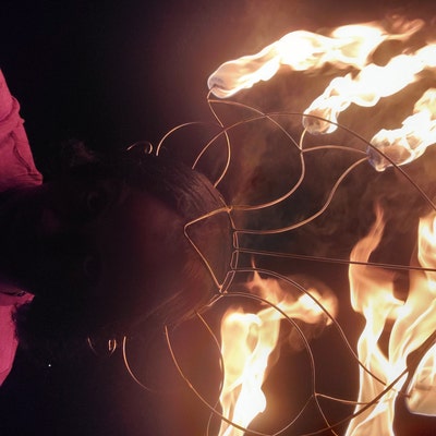 Fire Headdress leaf - Etsy