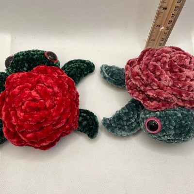 Rose Turtle Crochet Pattern PDF Download Beginner Friendly - Etsy