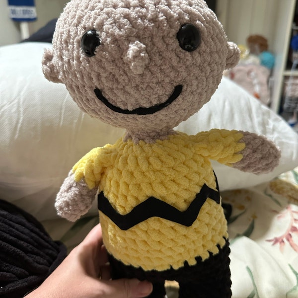 Crochet Charlie Brown Pattern, Amigurumi Charlie Brown Pattern - Etsy