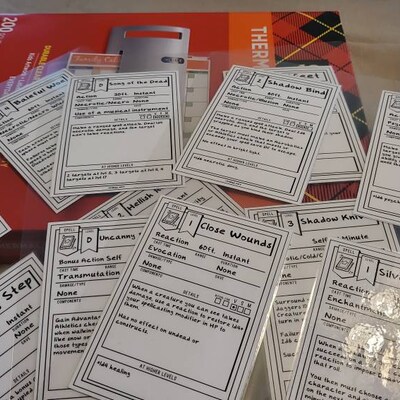 Blank Illustrated PDF Spell and Scroll Cards for Dungeons and Dragons ...