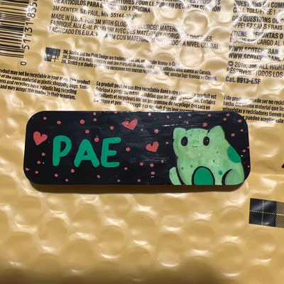 Custom Name Tag Personalized Hand Painted Name Tag Plate Starbucks ...