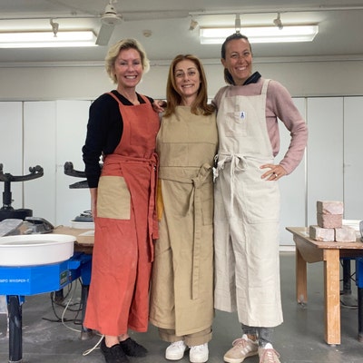 Natural Durable Cotton Canvas Pottery Apron Ceramic Apron Throwing ...