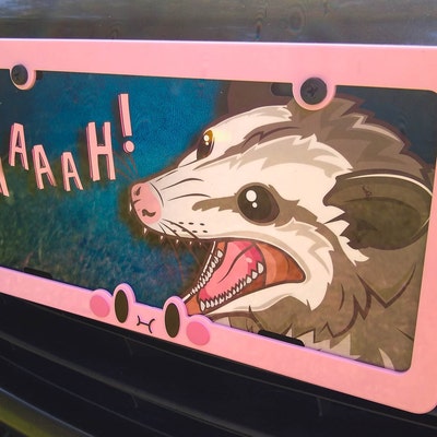 Kirby Eyes License Plate Frame / Cute License Plate Frame / Kawaii Car ...