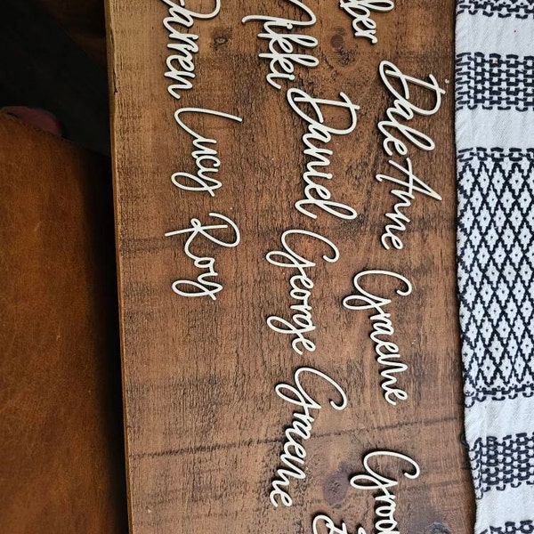 Personalised Place Names | Wooden Place Names | Unique Wedding Favours ...