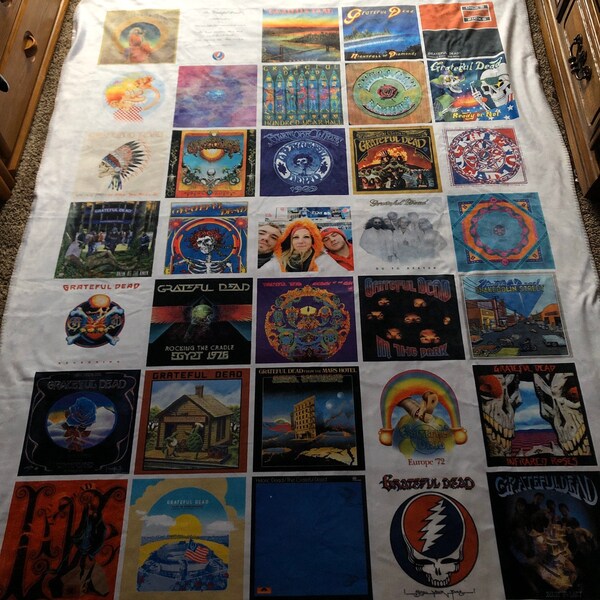Favorite Band Album Memory Blanket- Concert Memories- Music Fan Blanket ...