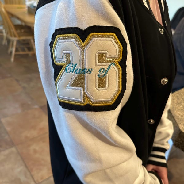Graduation Year Letterman Jacket Patch | Class Year Letterman Jacket ...