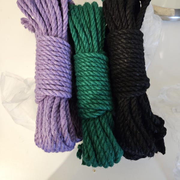 6.0mm Chunky Braid Cotton Cord Basket Sewing Rope 50yards a Full Hank ...