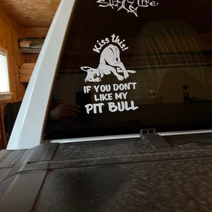 Pit Life Smiley Pittie Face Pitbull Dog Sticker W/free Pitbull Mom ...