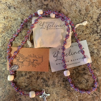 PREPARE Knotted Rosary Rope Rosary twine Rosary Cord Rosary First ...