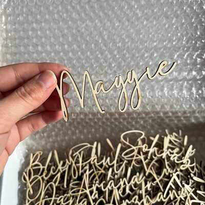 Custom Script Cake Toppers for Wedding Rustic Wedding Cake Topper ...