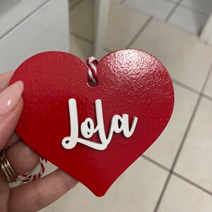 Christmas Lights Name Tags / Wooden Name Tags / Stocking Tags - Etsy