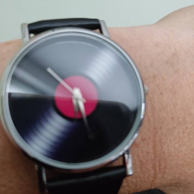 Wrist Watch Vinyl Record, Phonograph Record Watch, Retro Vinyl Record ...