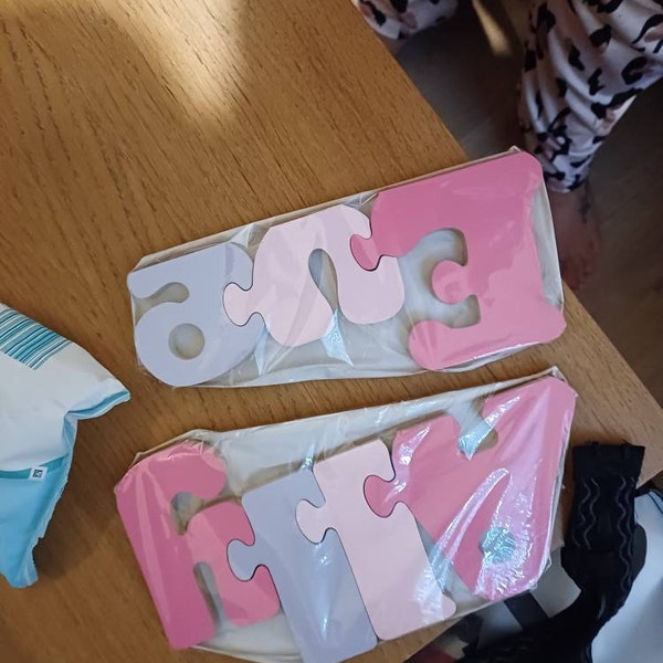 Name Jigsaw Personalised Childrens Puzzle Wooden Handmade Boys and ...