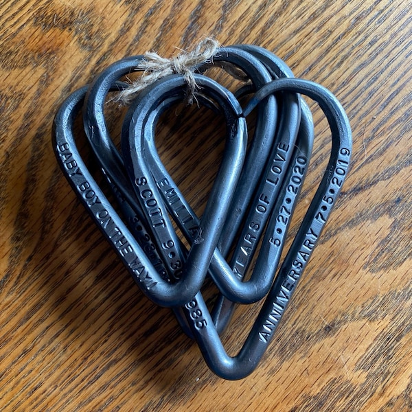Personalized Hand Forged Iron Bookmark - 6th Anniversary Gift - Iron ...