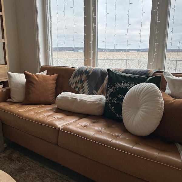 Dark Camel Pillow Cover, Camel Color Cushion Covers, Bed Pillow Cover ...