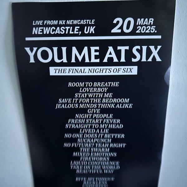 Central Cee 2025 UK Setlist Poster Print – Live Concert, Gig ...