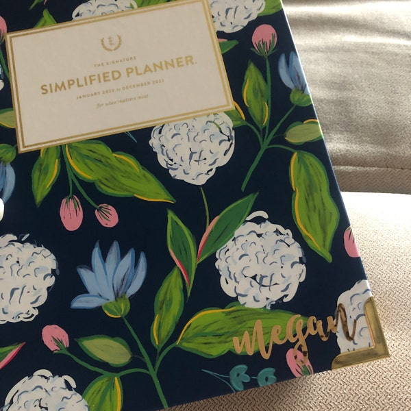 Simplified Planner Name Monogram Decal Sticker | Weekly Simplified ...