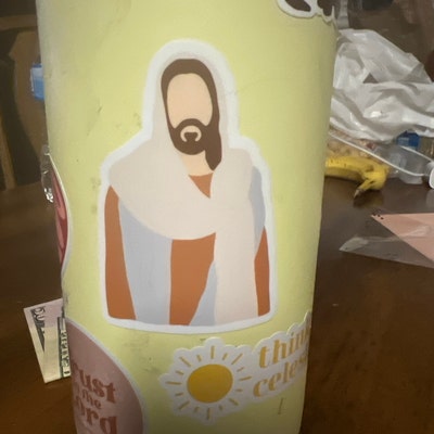 Jesus Christ Vinyl Sticker Water Bottle Stickers Laptop Stickers ...