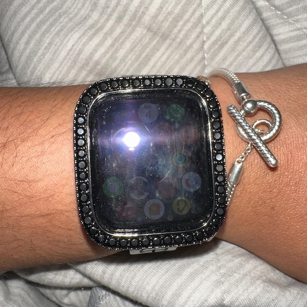 Apple Watch ULTRA Watch Case White Gold Pave Lab Diamond Watch Cover ...