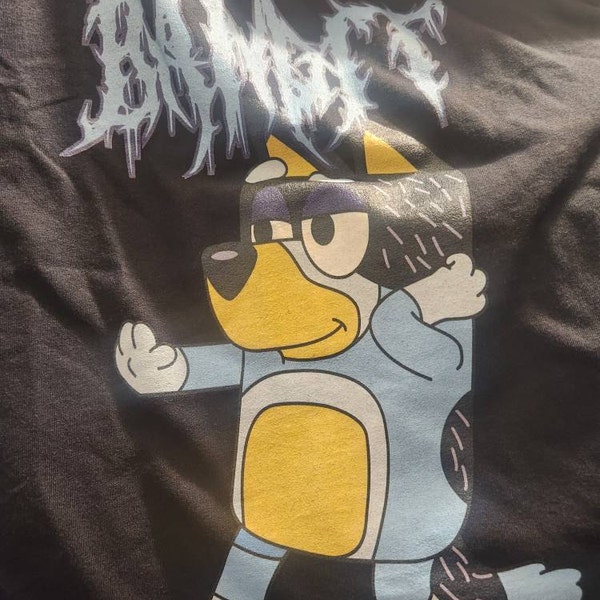 Dad Bandit Metal Shirt, Bluey, Black Metal, Goth Disney, Deathmetal ...