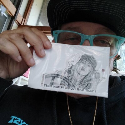 100% Waterproof 40-year-old Virgin Sticker Leslie Mann French Toast ...