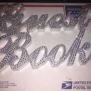 Swarovski Crystal "guest Book" Standing Wedding Sign, Rhinestone Sign ...