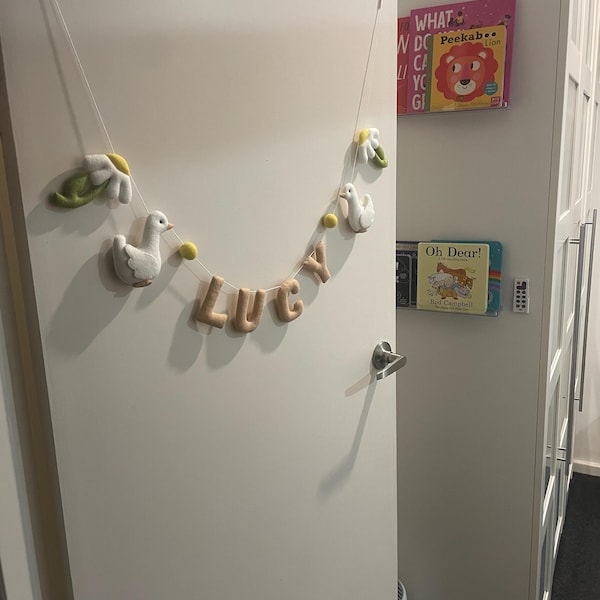 ONE SILLY GOOSE Felt Garland, Goose Birthday Banner, Silly Goose ...