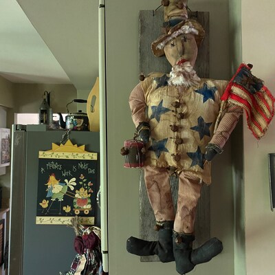 Primitive Grungy GINGERBREAD Man Doll Pattern Instant Download Grungy ...