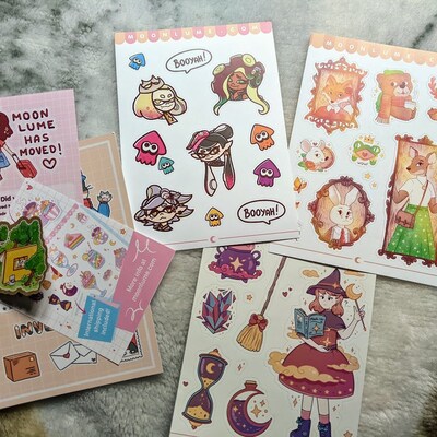 LOVECORE STICKERS Matte Vinyl Sticker Sheet 15 Cute - Etsy
