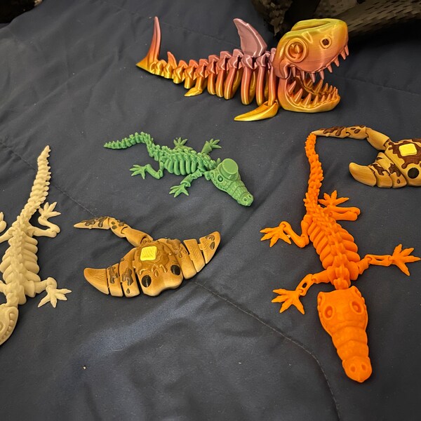 3D Printed Dapper Alligator - Etsy