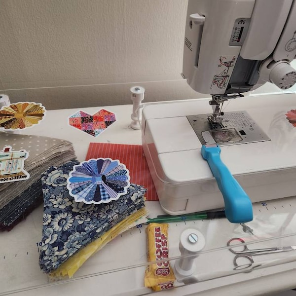 Retro Sewing Machine Sticker, Quilt Sewing Stickers, Vintage Sewing ...