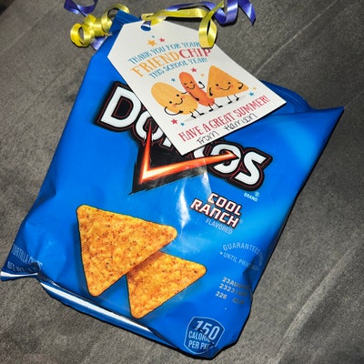 Last Day of School Printable Tag Classroom Treat Tag Friend Chip Bag ...