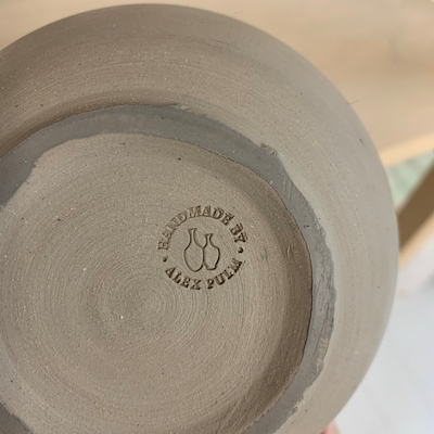 Custom Ceramics Stamp, Clay Signature, Personalized Pottery Stamp ...